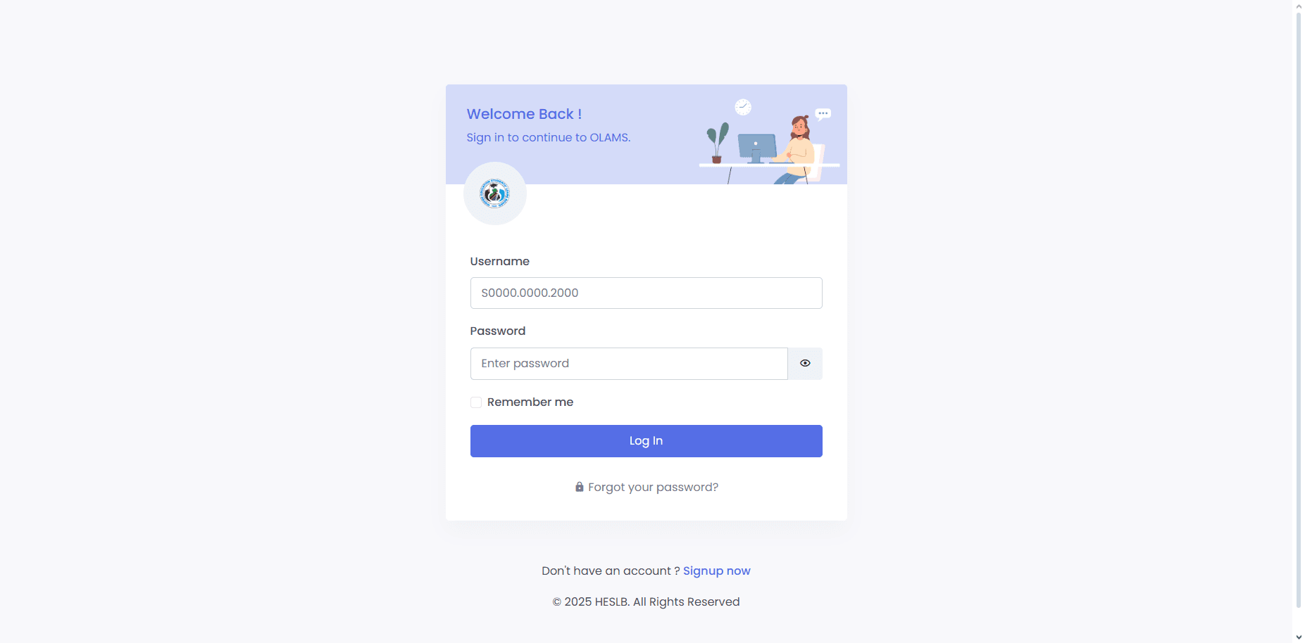 OLAMS Login My Account