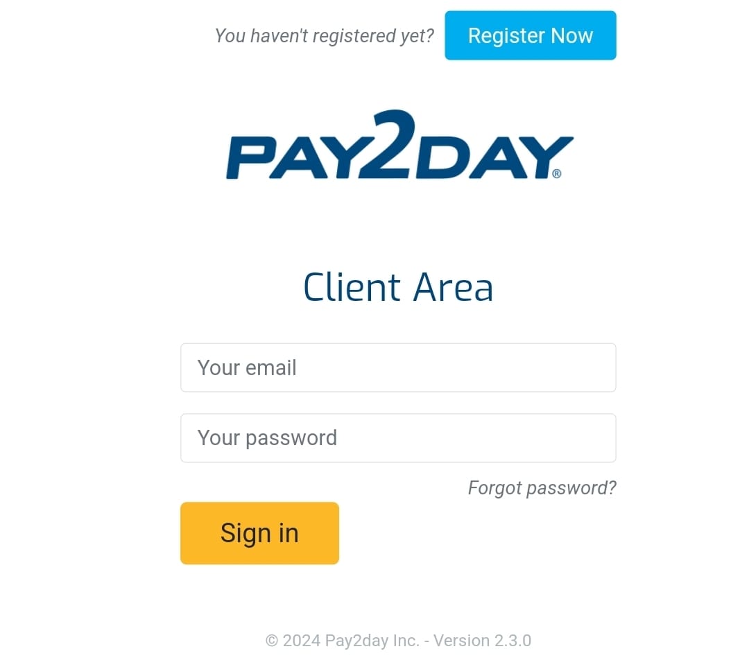 Pay2day Login