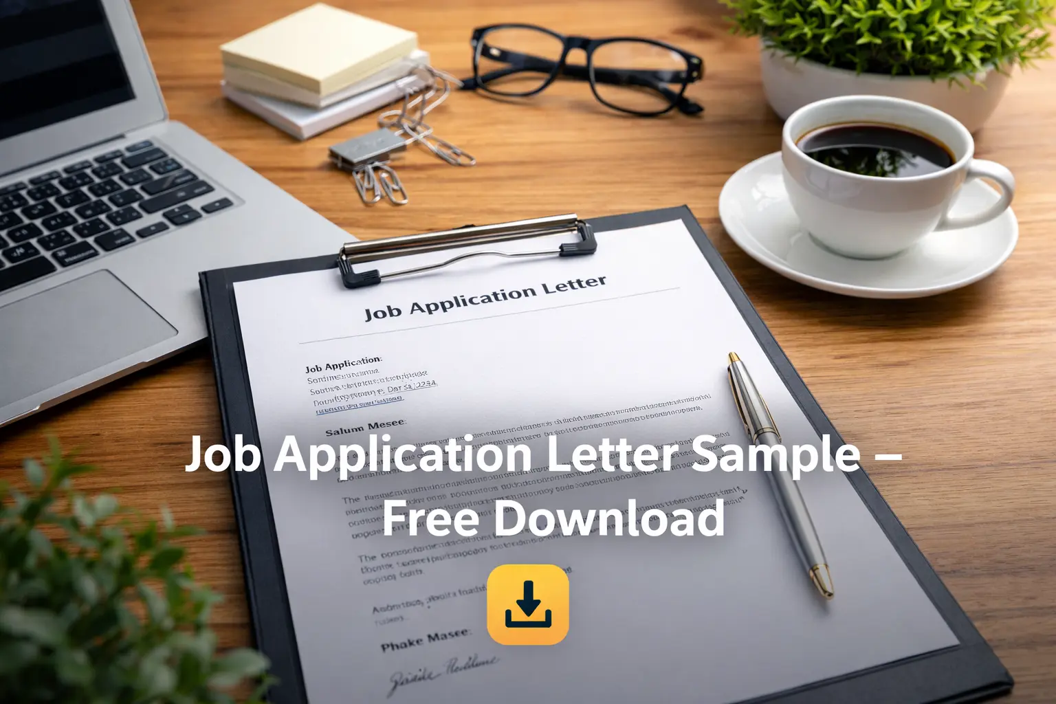 Job Application Letter Sample Download Here (Free Word & PDF)